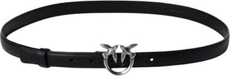 Pinko Pinko, Femme, Accessoires, Noir, Taille: ONE Size Love Birds Buckle Belt
