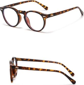 Generic Lunettes de soleil rondes à rivets polarisés pour hommes et femmes, petit cadre, lunettes de soleil océan pour hommes, lunettes colorées vintage, 8, T