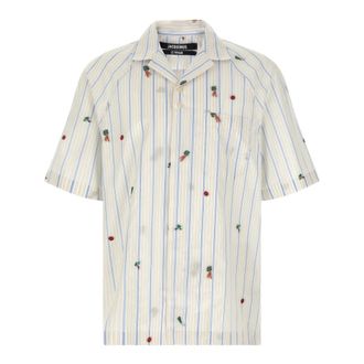 Jacquemus Homme, Chemises, Multicolore, Taille: S Chemise &agrave; Manches Courtes Romarin