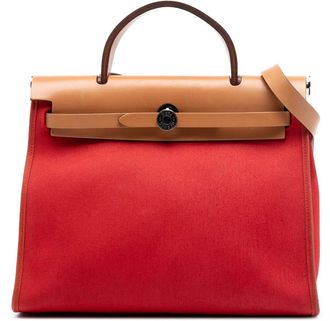 Herm&egrave;s Hobo Bags - Toile Herbag Zip 31 - Gr. unisize - in Rot - f&uuml;r Damen