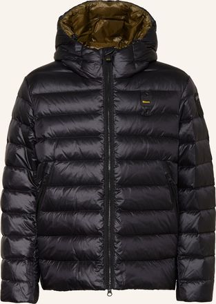 Blauer Daunenjacke schwarz