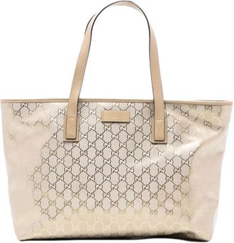 Gucci Shopper - Medium GG Imprime Tote - Gr. unisize - in Gold - f&uuml;r Damen