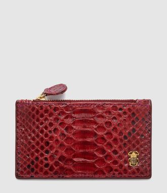 CLARIS VIROT Porte Carte Helena Burgundy