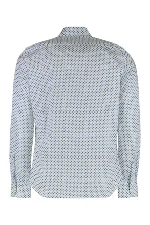 Sonrisa Mens Printed Cotton Shirt White