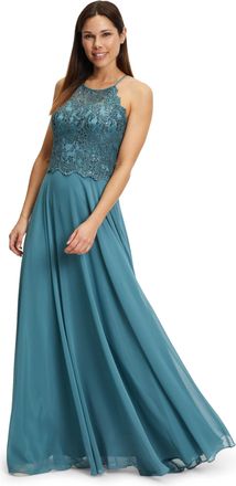 Vera Mont Damen 8645/4000 Kleid, Smoky Teal, 44, Smoky Teal, 42