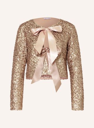 Mrs & Hugs Mrs & Hugs Jacke Mit Pailletten beige