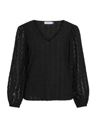 Vila Viferya V-Neck L/S Top/R/Bf