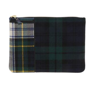 Comme Des Gar&ccedil;ons Tartan Patchwork Pouch - - Bags - Damen - Gr&uuml;n - ONE SIZE