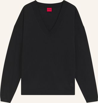 HUGO BOSS Hugo Sweater Sessarina Relaxed Fit schwarz