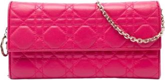 Dior Portefeuille sur cha&icirc;ne Pre-owned - Femme - Pre-owned - Rose - Taille: ONE Size