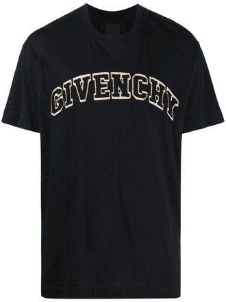 Givenchy t-shirt &agrave; patch logo - Noir