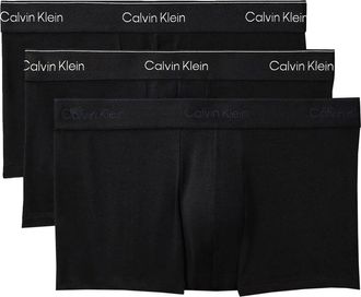 Calvin Klein Homme, Sous-v&ecirc;tements, Noir, Taille: L Low Rise Trunk 3PK