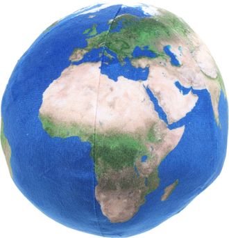 Cabilock Erdkissen Plüschballkissen Aus Weichem Material Kugelförmiges Dekokissen Mit Erdmuster Sofa Dekoration Und Kuschelkissen Für Haushalt