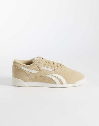 Reebok Freestyle Lo - Damen-Sneaker in Beige-Bunt