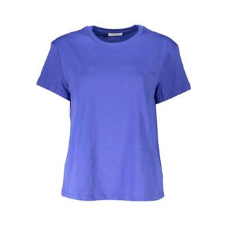 Patrizia Pepe Crew Neck T-Shirt - - Tops - Damen - Blau - XS