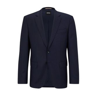 HUGO BOSS Homme, Vestes, Bleu, Taille: 3XL Blazer de Costume H-Huge en Laine