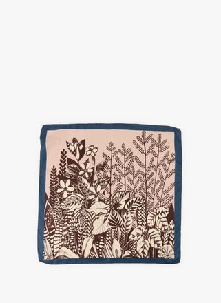 Au Printemps Paris Carr&eacute; de soie imprim&eacute; fleuri