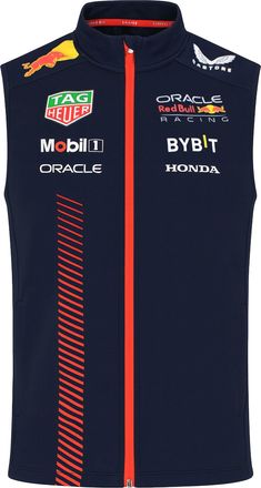 Castore Oracle Red Bull Racing Herren Marineblau Hybrid-Gilet