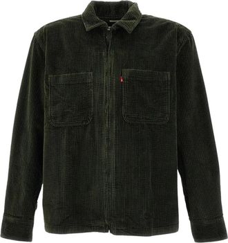 Levi's Ports Boxy Zip-Up Overshirt - - Jackets - Herren - Gr&uuml;n - M
