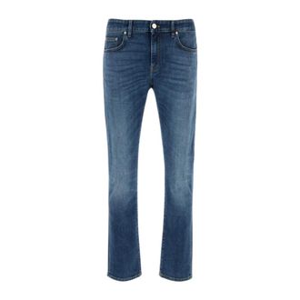 Pantaloni Torino Homme, Jeans, Bleu, Taille: W35 Jeans droits