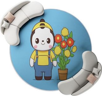 Generic 120 cm Tapis Rond en Laine synth&eacute;tique - Motif Dessin Anim&eacute; Japonais Personnage antid&eacute;rapant Lavable Tapis pour Chambre denfant Salle &agrave; Manger Salle d