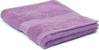 Excelsa Bagno Handtuch 100x60cm in lila, Baumwolle, gelb, 100 x 60 x 1 cm