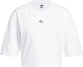 adidas T-shirt court Essentials pour femme, Blanc - Blanc (Blanc), S