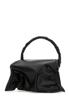 Y / Project Womens Black Leather Handbag Borse A Mano Bag