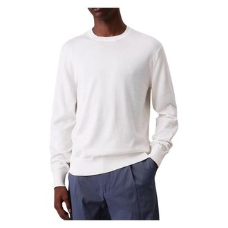 Calvin Klein Supima Baumwoll-Rundhalspullover - - Tops - Herren - Wei&szlig; - XL