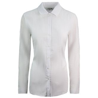 Lacoste Einfache Damen Wei&szlig;es Shirt