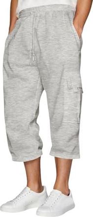 Generic Pantalon de jogging pour homme - Pantalon cargo d&eacute;contract&eacute; pour homme avec design de poche - Tissu extensible confortable - Coupe d&eacute;contract&eacute;e - V&ecirc;te