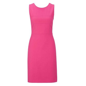 HUGO BOSS Decca Minikleid f&uuml;r Damen, Runder Auschnitt, &Auml;rmellos (Mittelrosa)