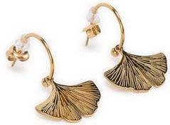 Au Printemps Paris Ginko-Blatt-Ohrringe - Gold