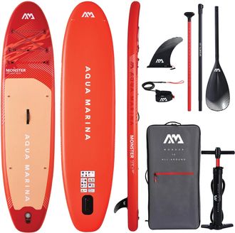 Aqua Marina Monster, 3,6 m, rundum aufblasbares Stand-Up-Paddleboard-Paket