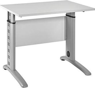 Schildmeyer Möbelpartner Till Schreibtisch, 701430, lichtgrau, ca. 90 x 65 x 69,5-87,5 cm