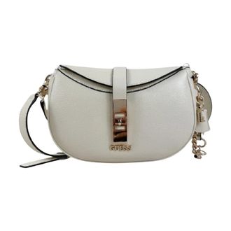 Guess Femme, Sacs, Blanc, Taille: ONE Size Brooke Charm Shoulder Bag