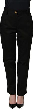 Dolce & Gabbana Femme, Pantalons, Noir, Taille: 36 FR Pantalon de ville fusel&eacute; en coton