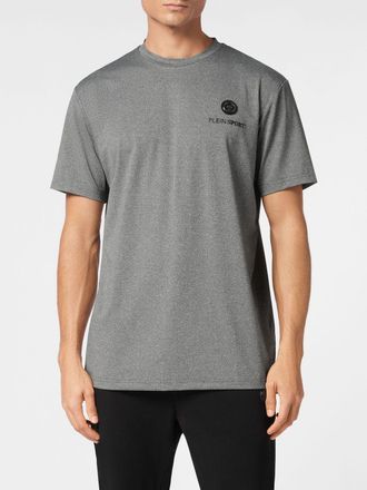 Plein Sport T-shirt en polyester avec logo Hexagon contrastant