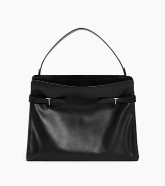 Le Tanneur Sac port&eacute; &eacute;paule mod&egrave;le maxi Emie en cuir lisse et nubuck