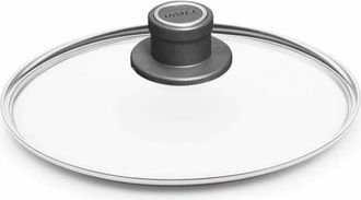 Woll Sicherheitsglasdeckel, rund, Ø 20 cm, Deckelknopf mit permanenter Entlüftung, Edelstahleinfassung, transparent, backofenfest bis 250°