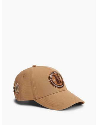 Tommy Hilfiger Baseballkappe in Hellbraun mit sechs Bahnen und Logo-Aufn&auml;her