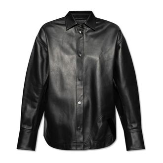 The Attico Lederhemd - - Blouses & Shirts - Damen - Schwarzk - M