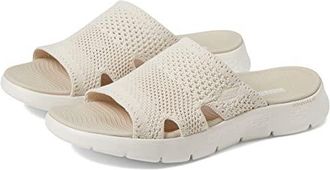 Skechers Femme Go Walk Flex Sandal Elation, Natural Textile, 42 EU