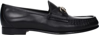 Gucci Femmes Mocassins en cuir noirs