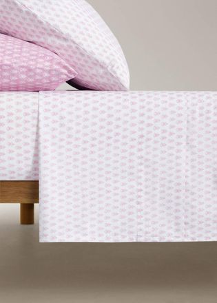 Mango Drap plat enfant percale de coton mini fleur lit 90 cm rose - Home - Lit 90 cm - MANGO HOME