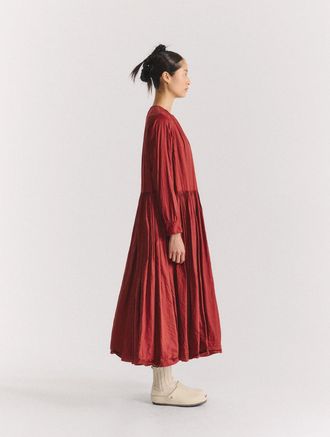 CASEY CASEY Pomme Rouche Dress - Red