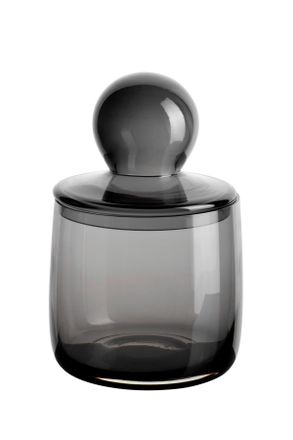 ASA Dose Sarabi grey, Grau, Glas, 21.2 cm, Ordnen & Aufbewahren, Dosen