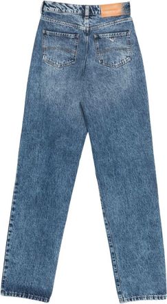 Emporio Armani Light Blue Acid-Wash Straight-Leg Jeans - Light Blue