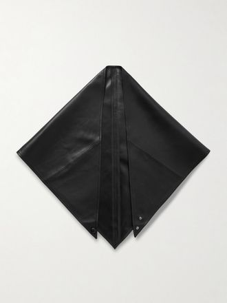 Nour Hammour Foulard En Cuir - Noir