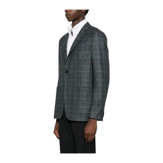 Ermenegildo Zegna Homme, Vestes, Multicolore, Taille: M Checked Jacket